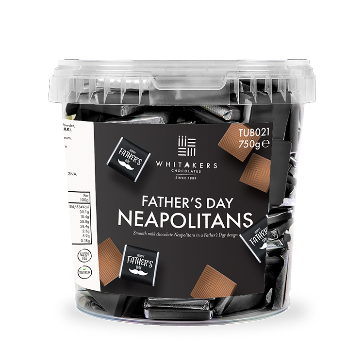 Happy Father's Day Chocolate Squares | Milk Chocolate Neapolitans ...