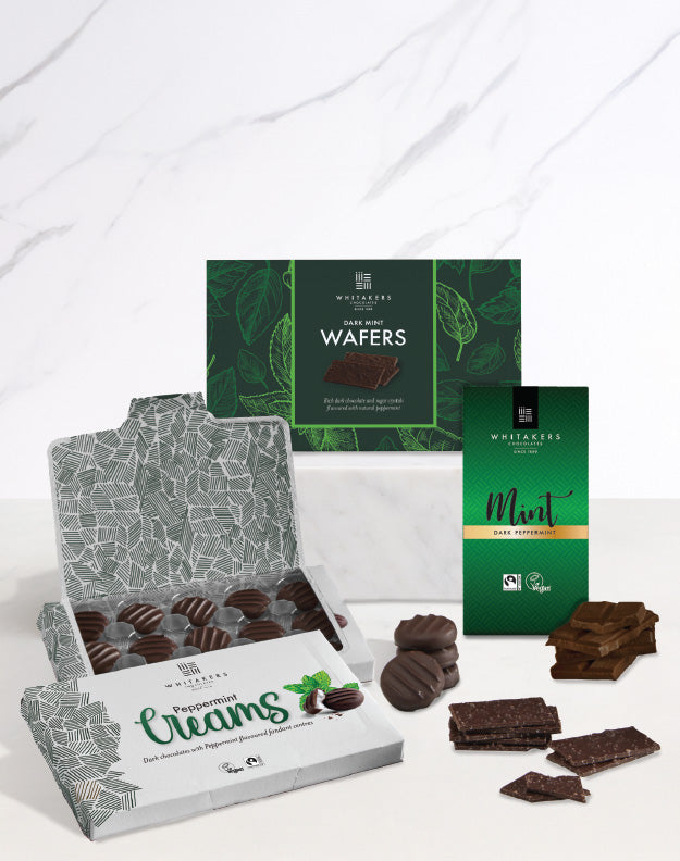 Mint Moments Bundle | Luxury Dark Mint Chocolate Gift by Whitakers ...