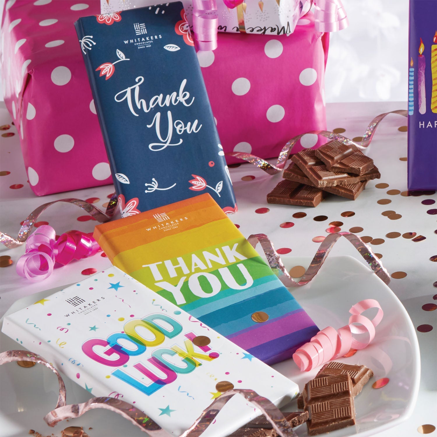 Lucky Charm Milk Chocolate Bar | Heartfelt Good Luck Gift – Whitakers ...