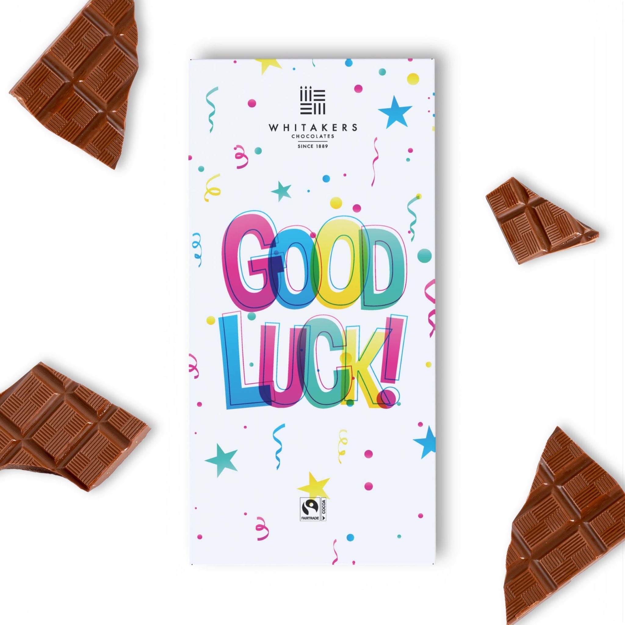 Lucky Charm Milk Chocolate Bar | Heartfelt Good Luck Gift – Whitakers ...